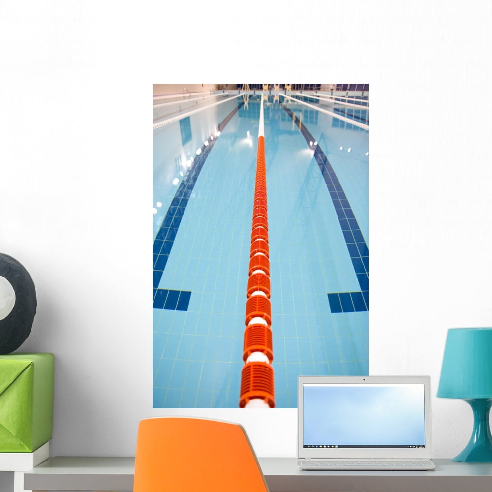 Olympic Swimming Pool Wall Mural by Wallmonkeys Peel and Stick Graphic ...