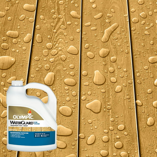 Olympic WaterGuard 1 Gallon Harvest Gold Transparent Exterior Wood ...