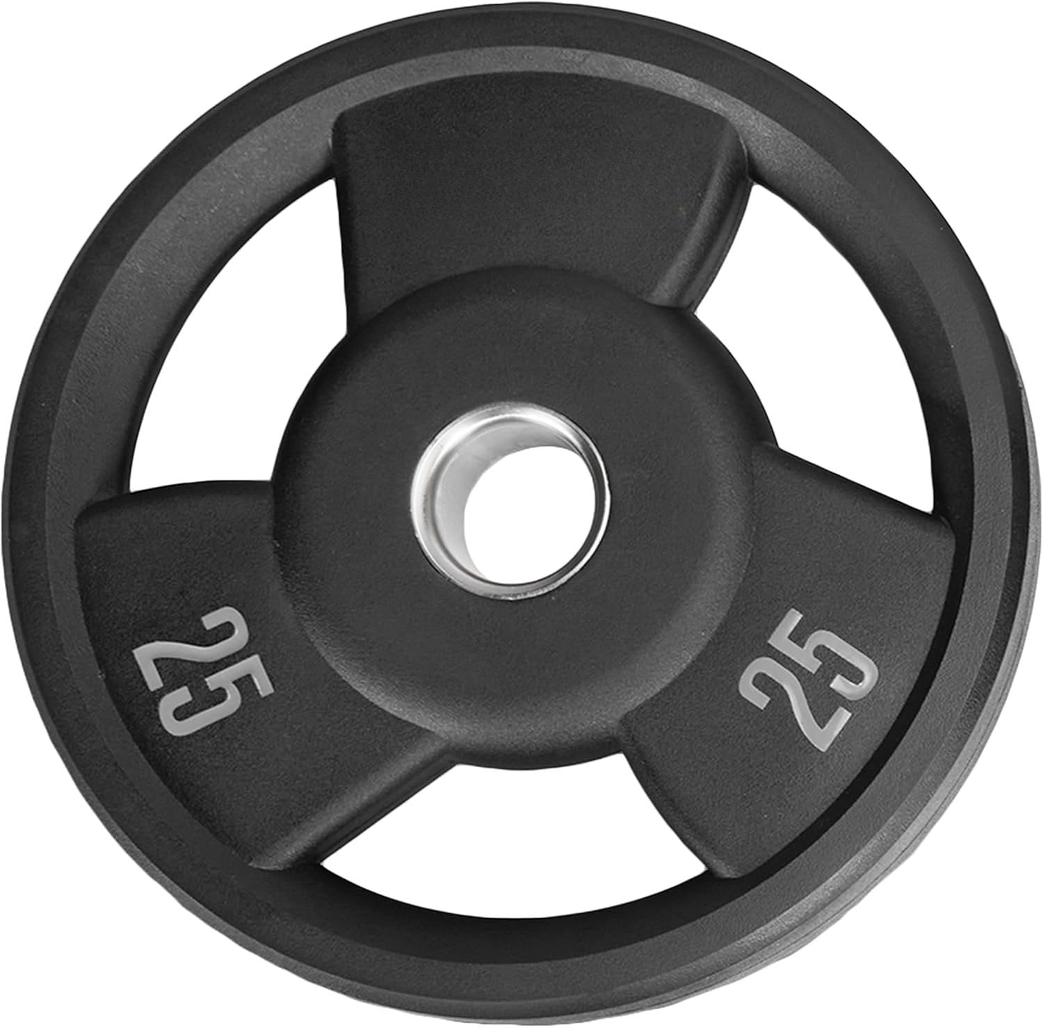 Olympic Weight Plate - Urethane-Coated Grip Disc with 2" Stainless ...