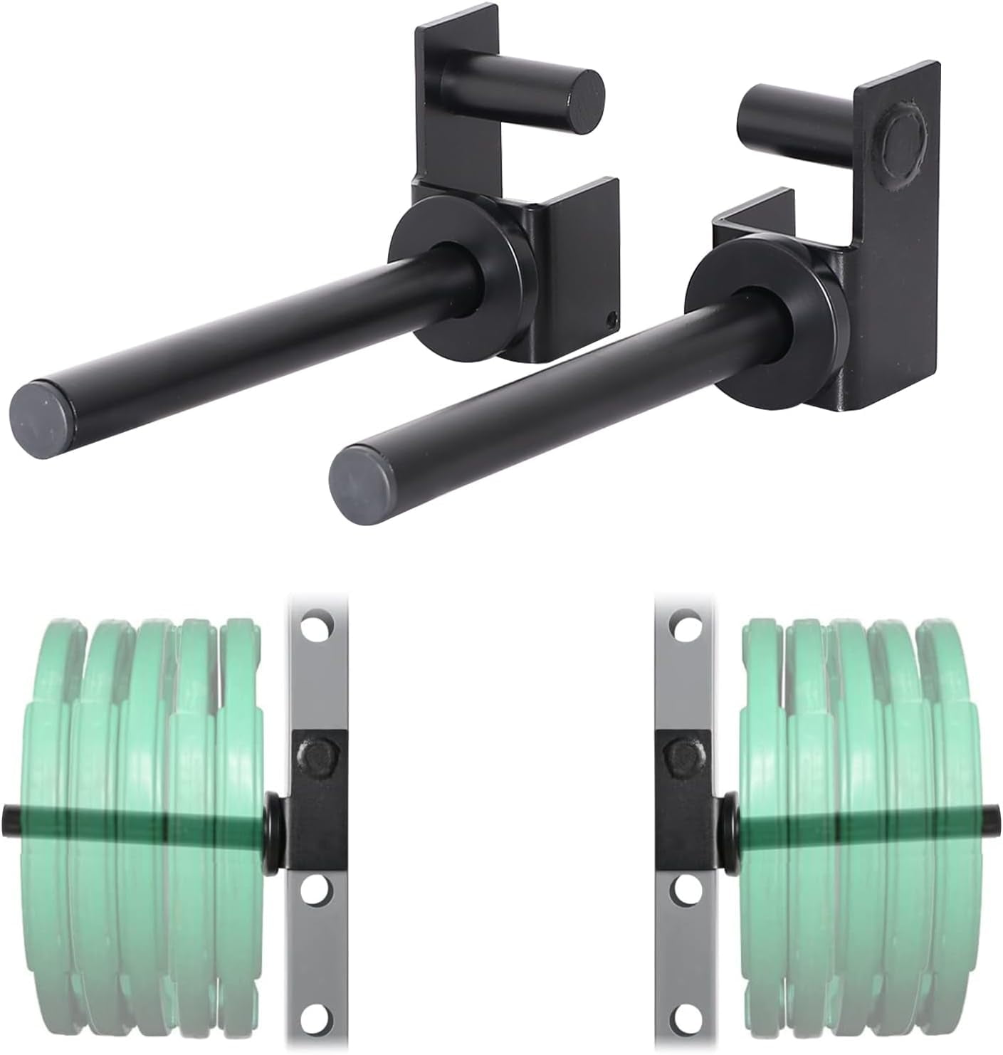 Olympic Weight Plates Holder Power Rack Attachment Weights Storage Rack ...