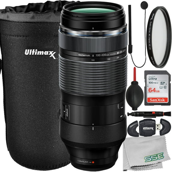 Olympus M.Zuiko 100-400mm f/5-6.3 IS Lens, 200-800mm Equiv. with ...