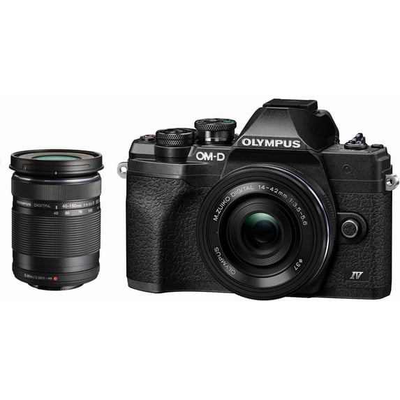 Olympus OM-D E-M10 Mark IV Mirrorless Camera with 14-42mm EZ Lens & ED ...