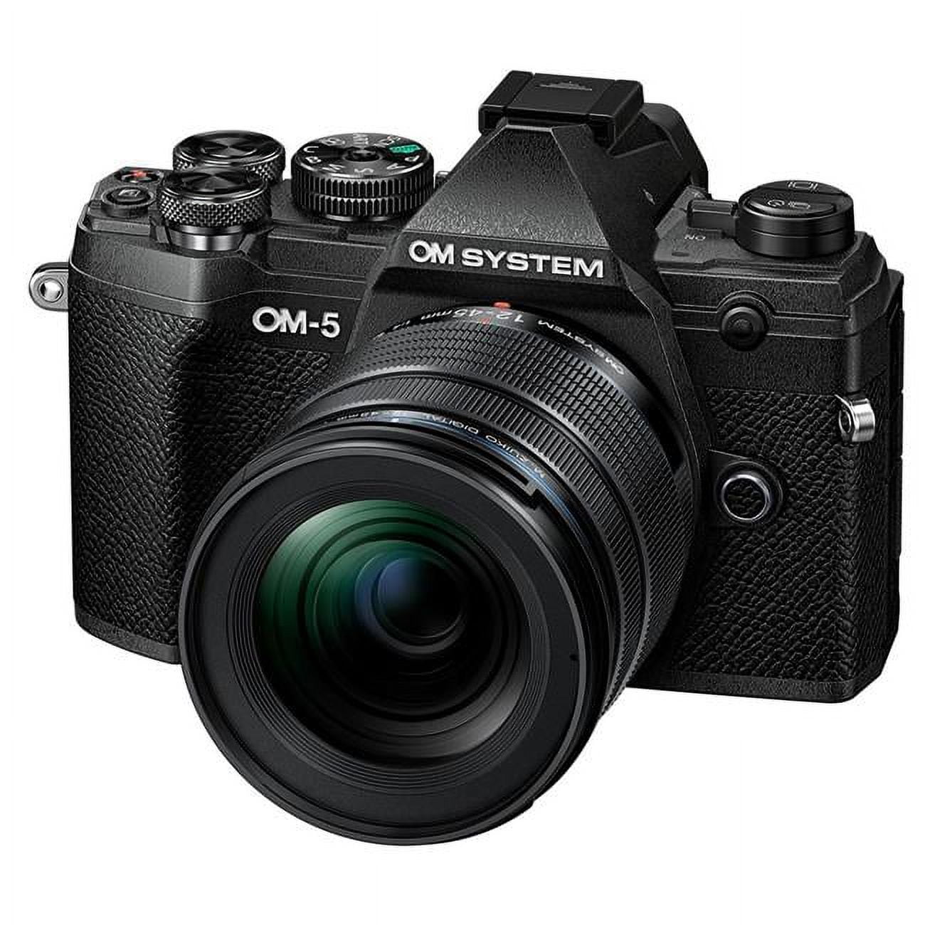Olympus OM SYSTEM OM5 20.4 Megapixel Mirrorless Camera with Lens, Black - Walmart.com