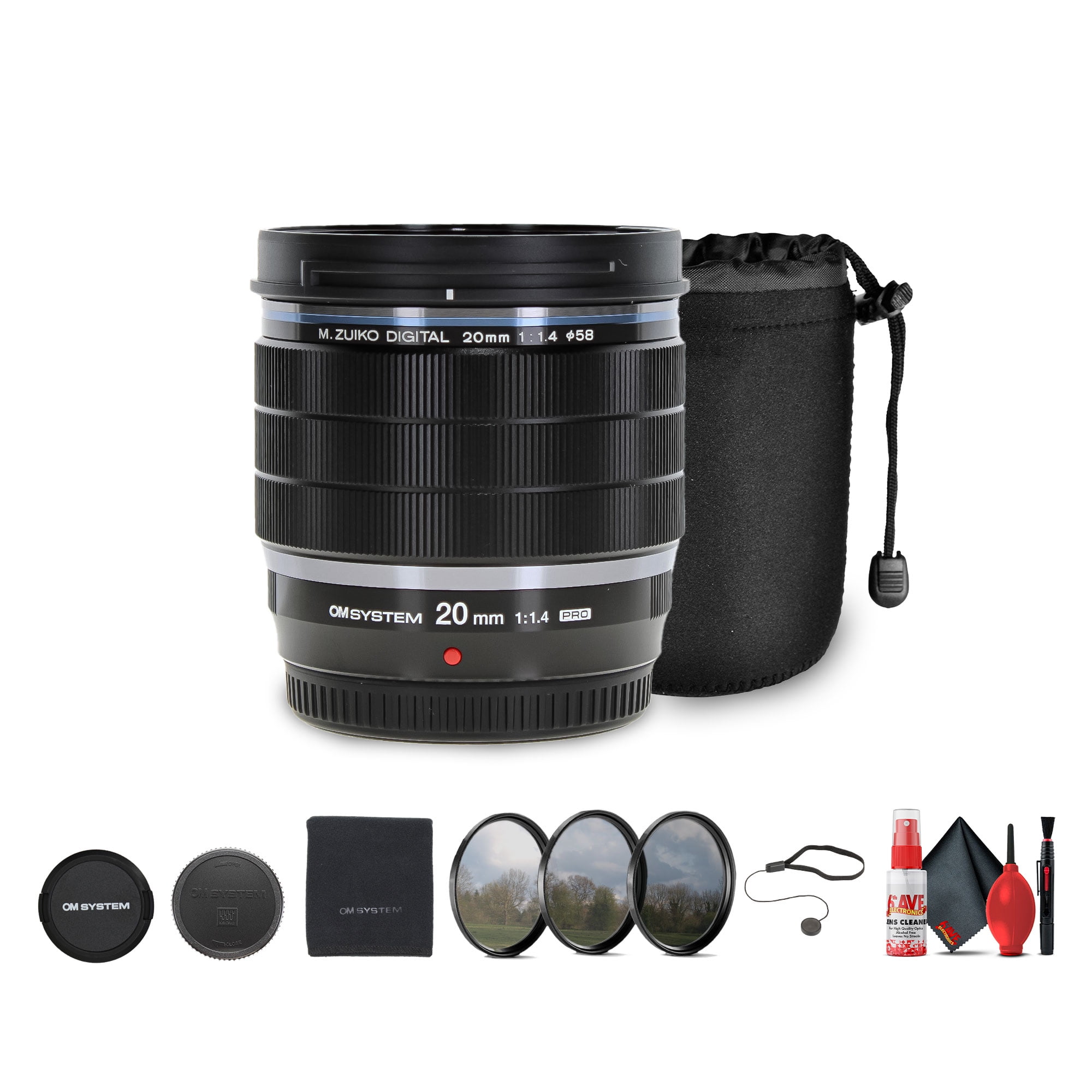 Olympus OM System M.Zuiko Digital ED 20mm f/1.4 PRO Lens (V335050BW000 ...