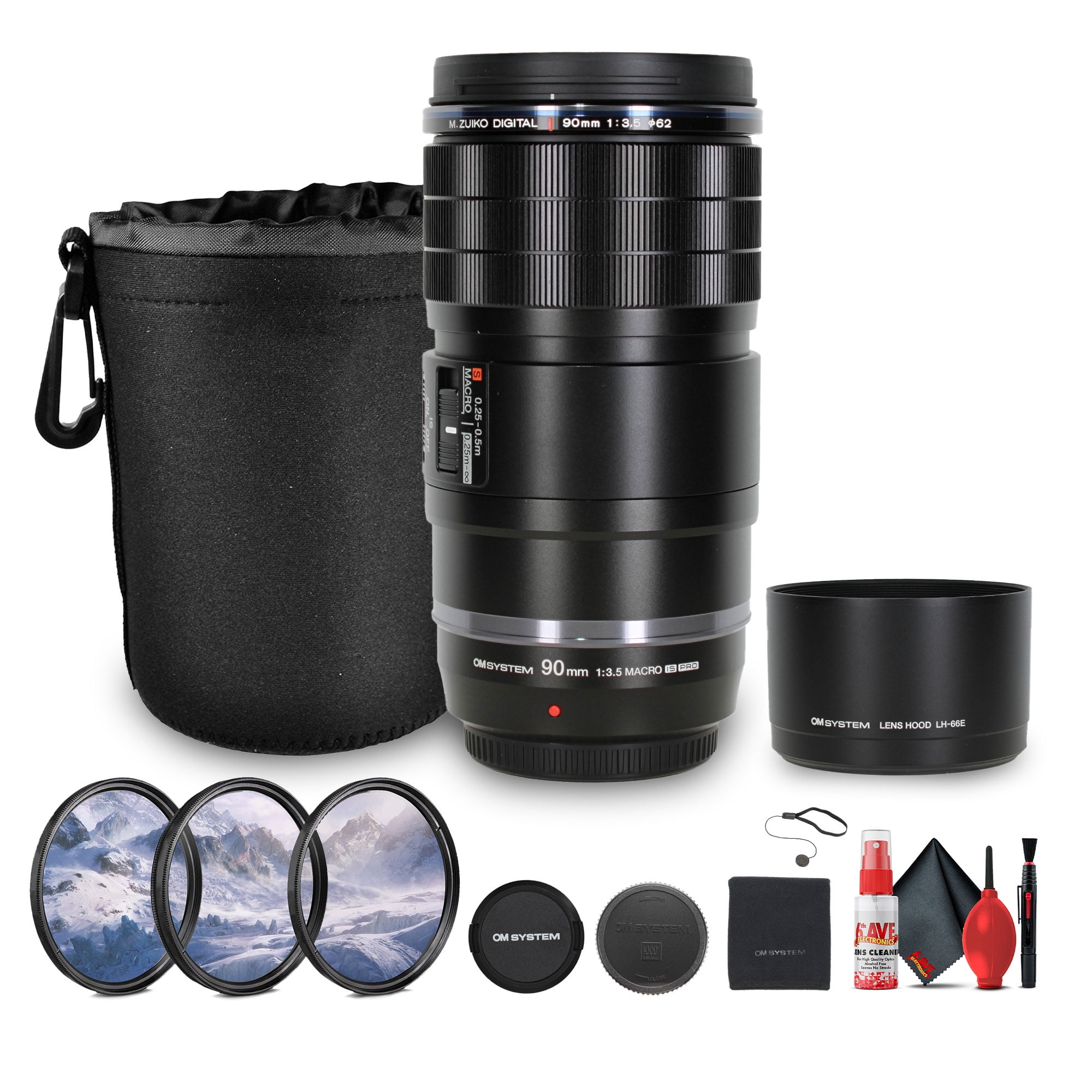 Olympus OM System M.Zuiko Digital ED 90mm f/3.5 Macro IS PRO Lens (Micro Four Thirds ...