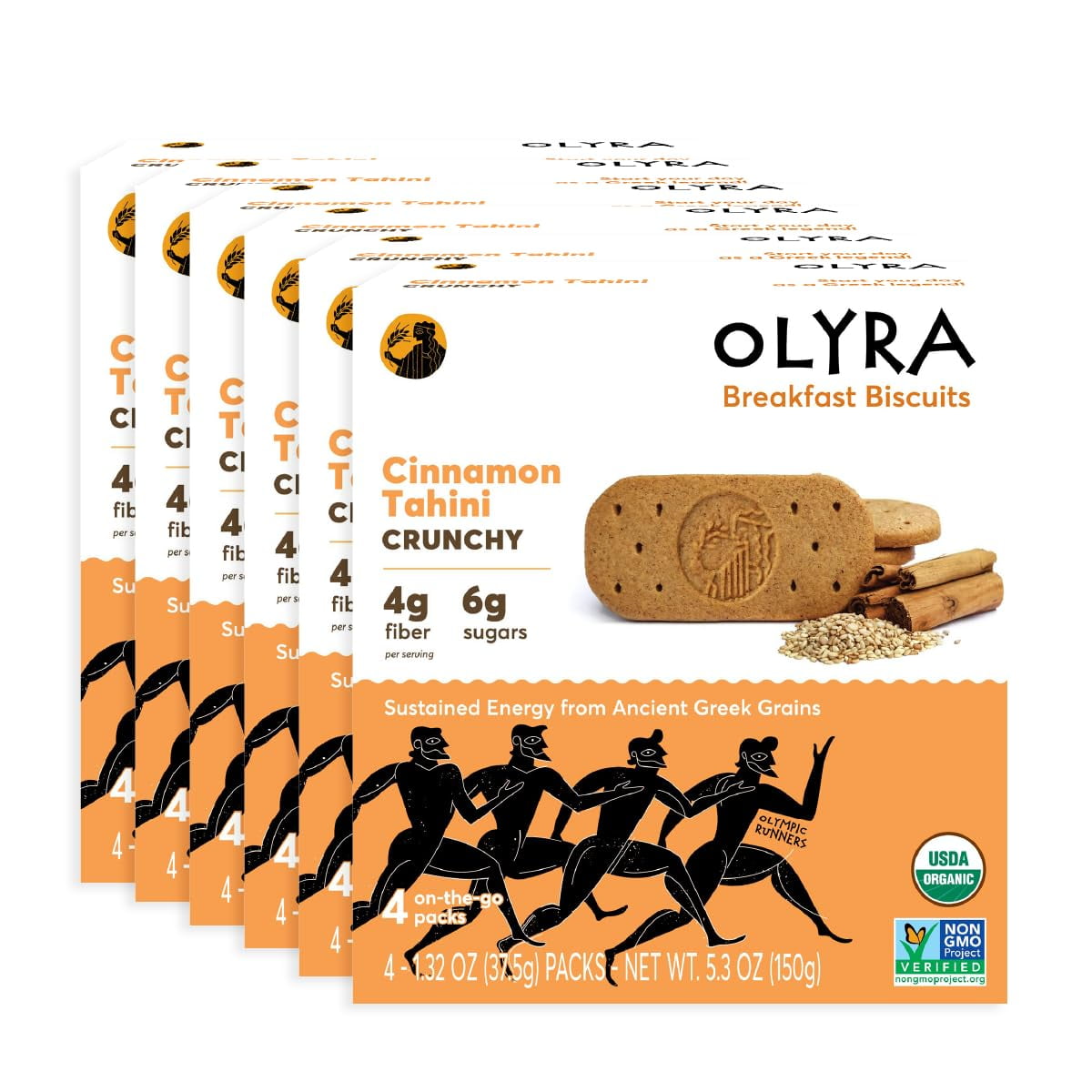 Olyra Breakfast Biscuits Cinnamon AIF4 Tahini | Kids Healthy Snacks | Protein Cookies | Organic ...