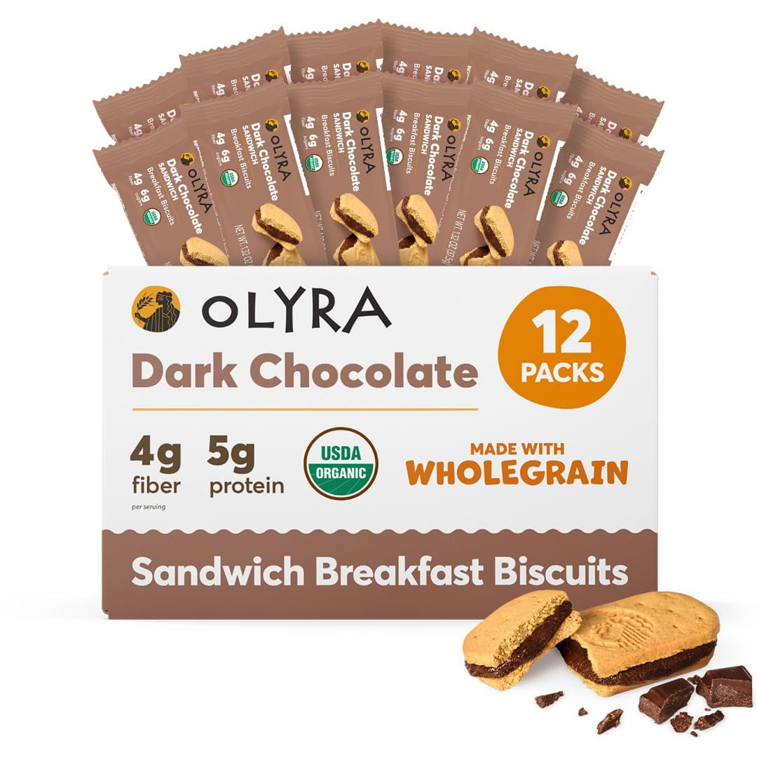 Olyra Dark Chocolate SCH4 Sandwich Breakfast Biscuits, Healthy Snacks ...
