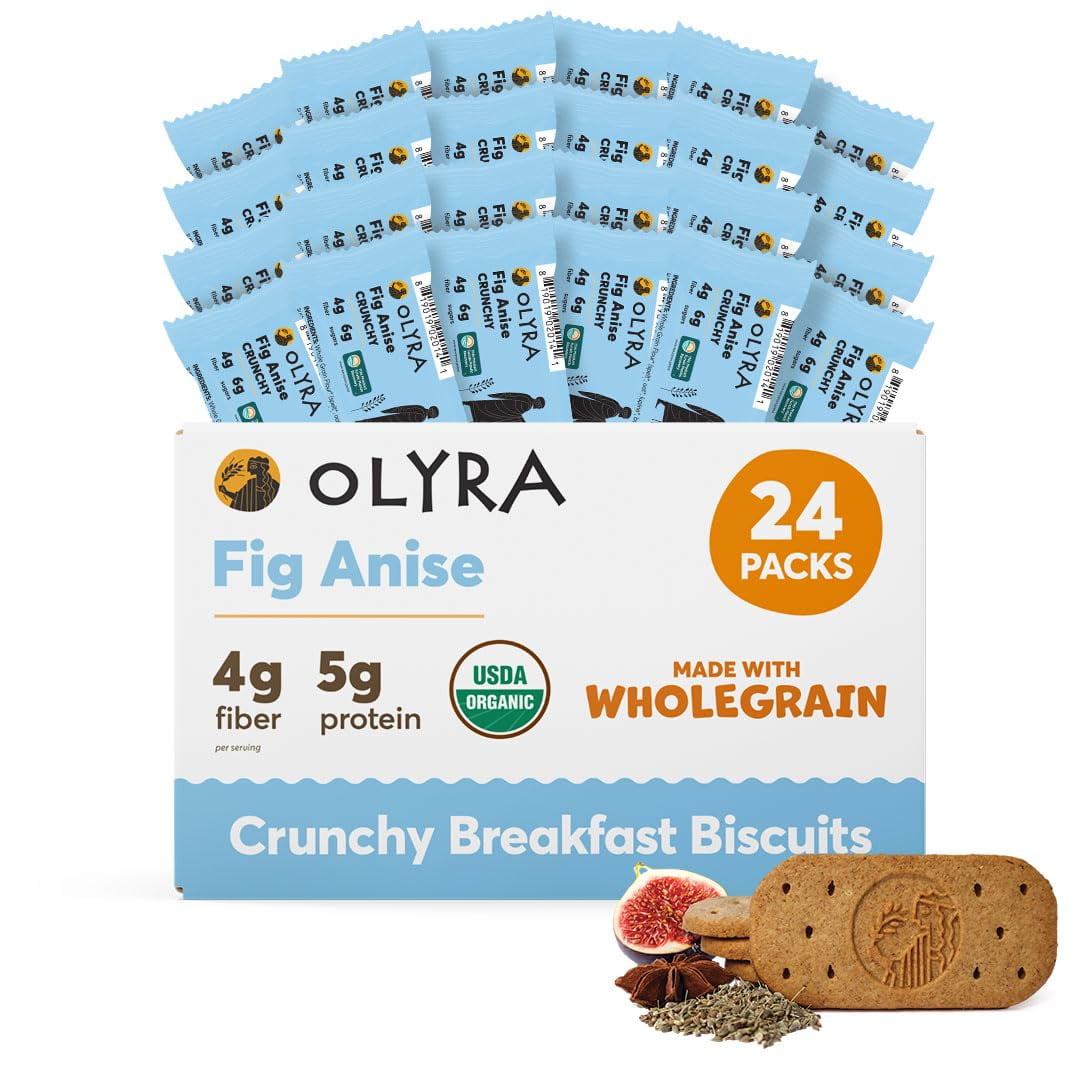 Olyra Fig Anise Breakfast MMF7 Biscuits, Healthy Snacks for Kids and Adults, Low Sugar, High ...