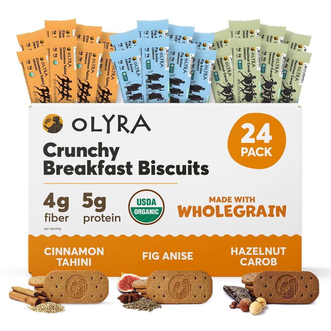 Olyra Variety Pack Breakfast Biscuits, Healthy Snacks H2FSDfor Kids and ...