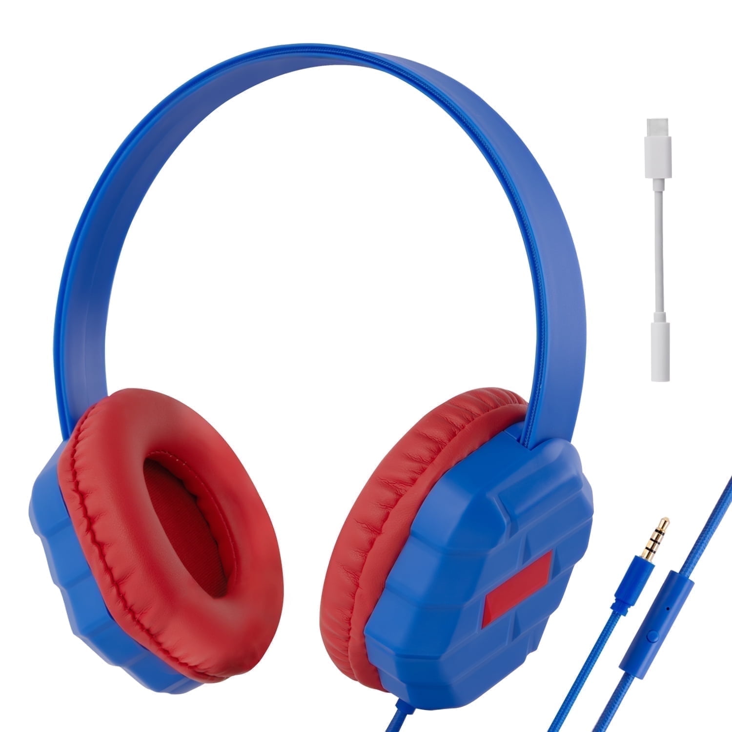 Olyre Kids Hedapnones Wired with Microphone and 94dB Volume-Limiting ...