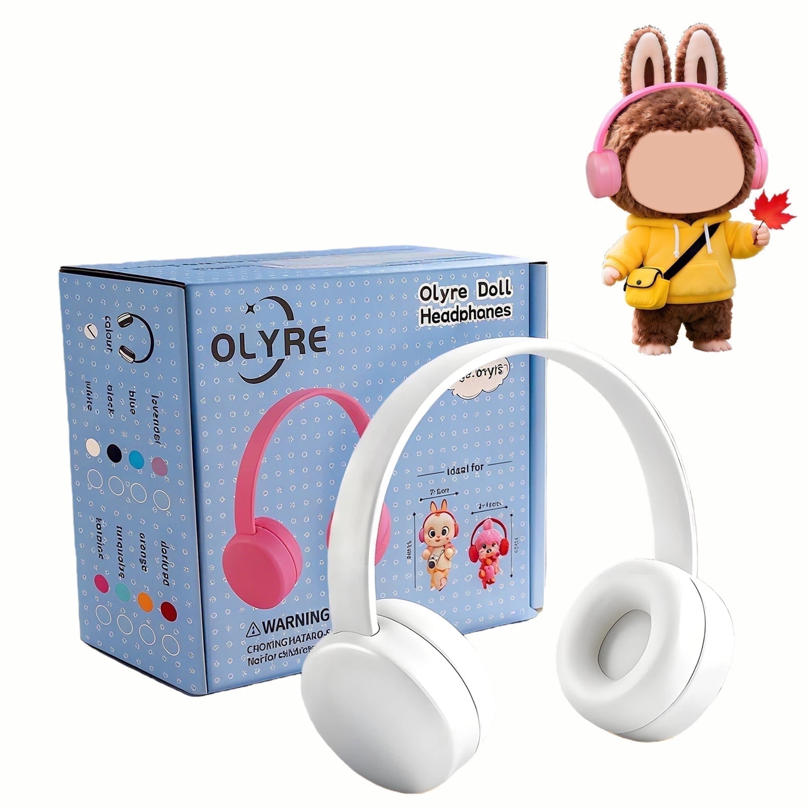 Olyre Mini Headphones for 15/17cm Trendy Dolls- Cute Costume Headset ...