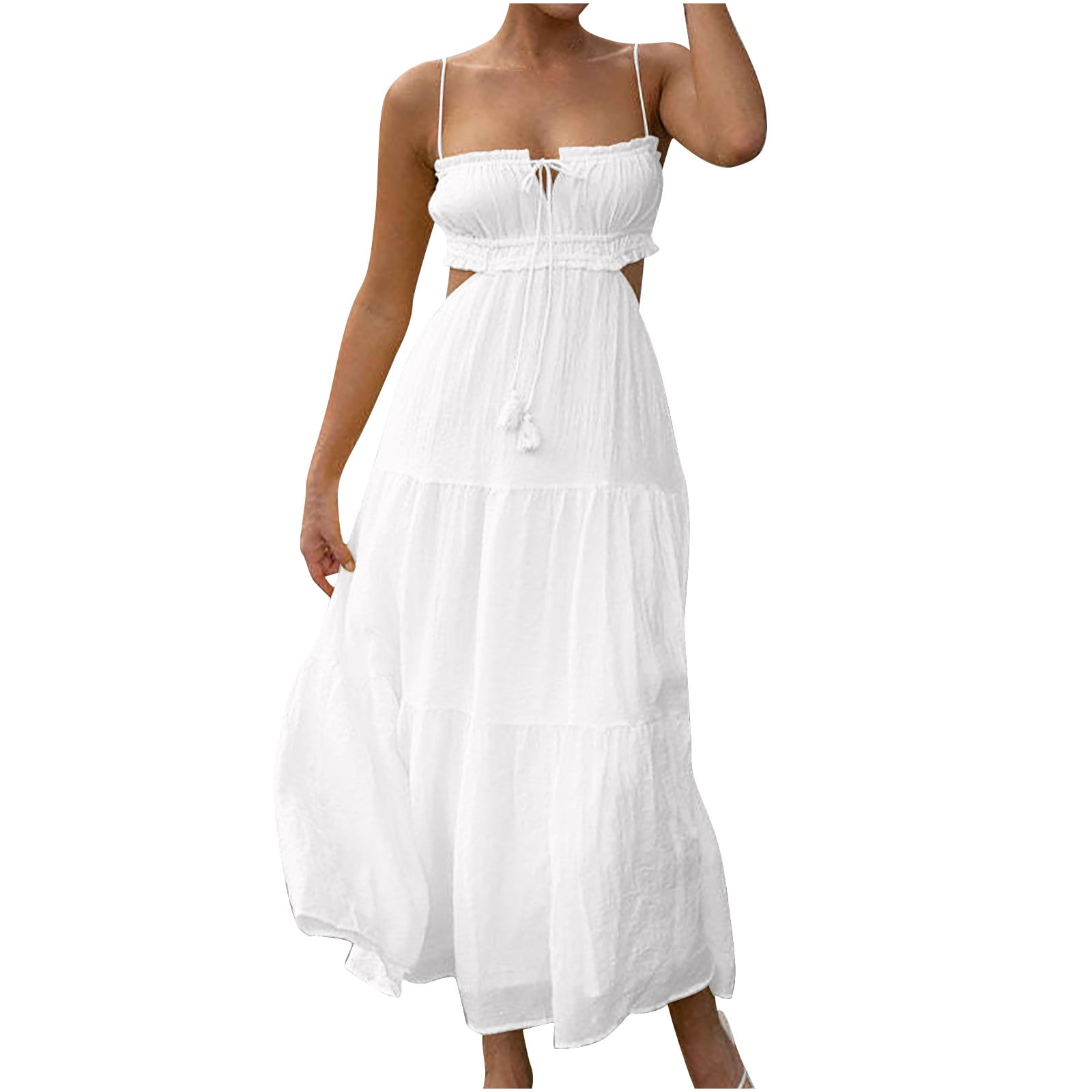 Olyvenn Stylish Tunic Long Tube Dress for Women Fashion Ripped High ...