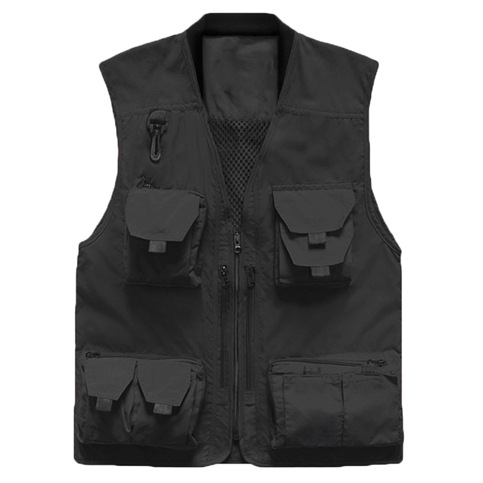 Olyvenn Men's Fall Lightweight Breathable Quick Dry Mesh Multi-Pockets ...