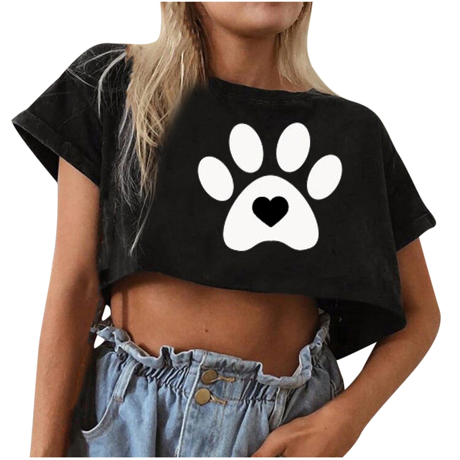 Cute Loose Crop Tops Outfits