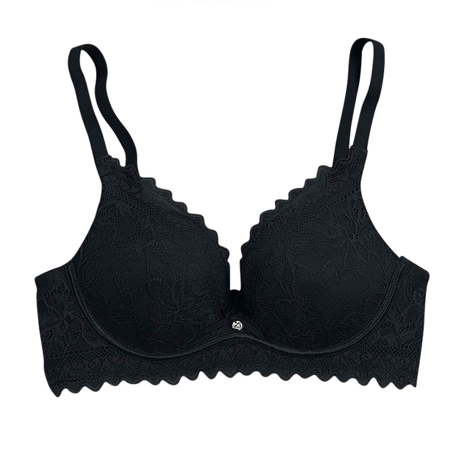 Olyvenn Women's Bras Push Up Bra Lace Bralette Wirefree Padded ...