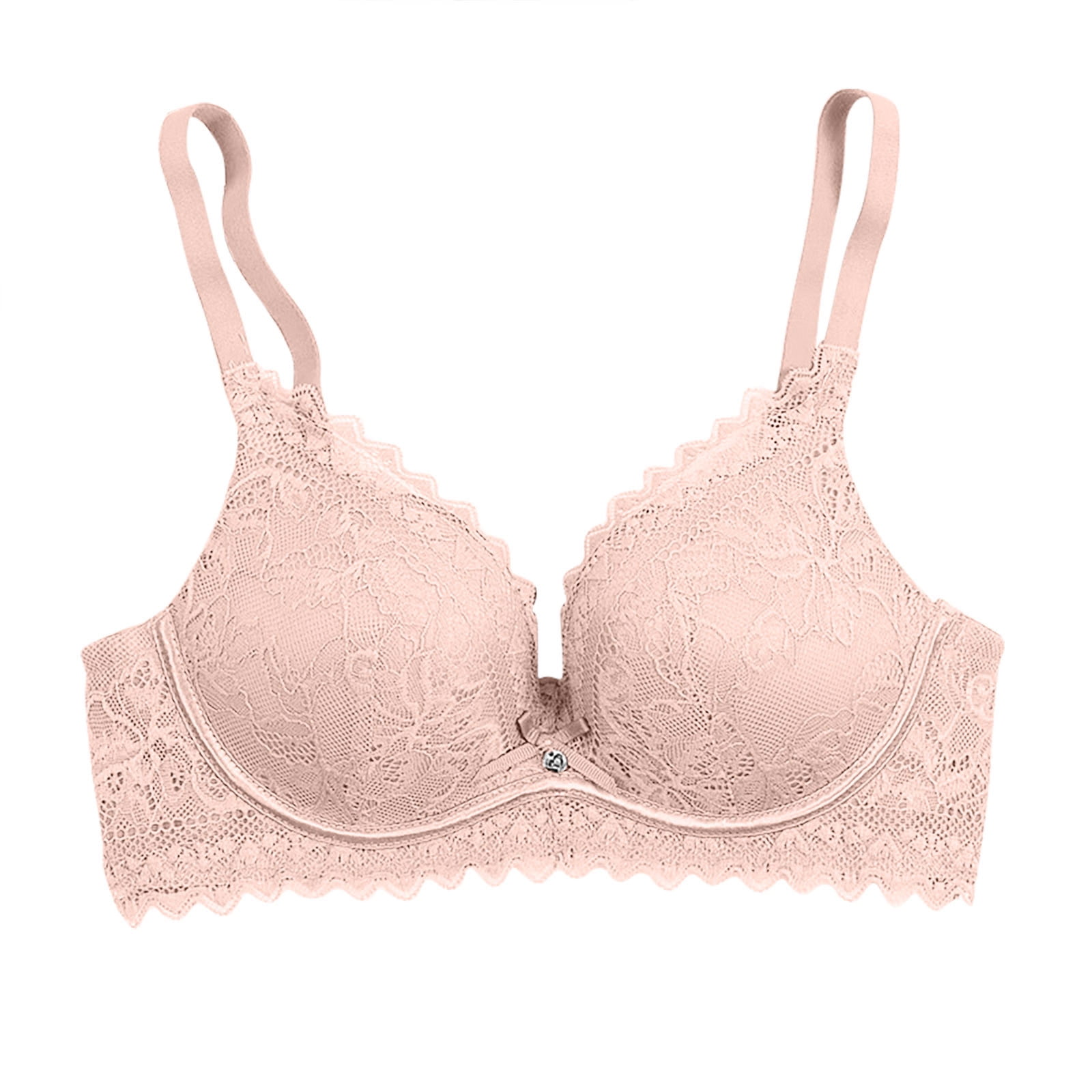 Olyvenn Women's Bras Push Up Bra Lace Bralette Wirefree Padded ...