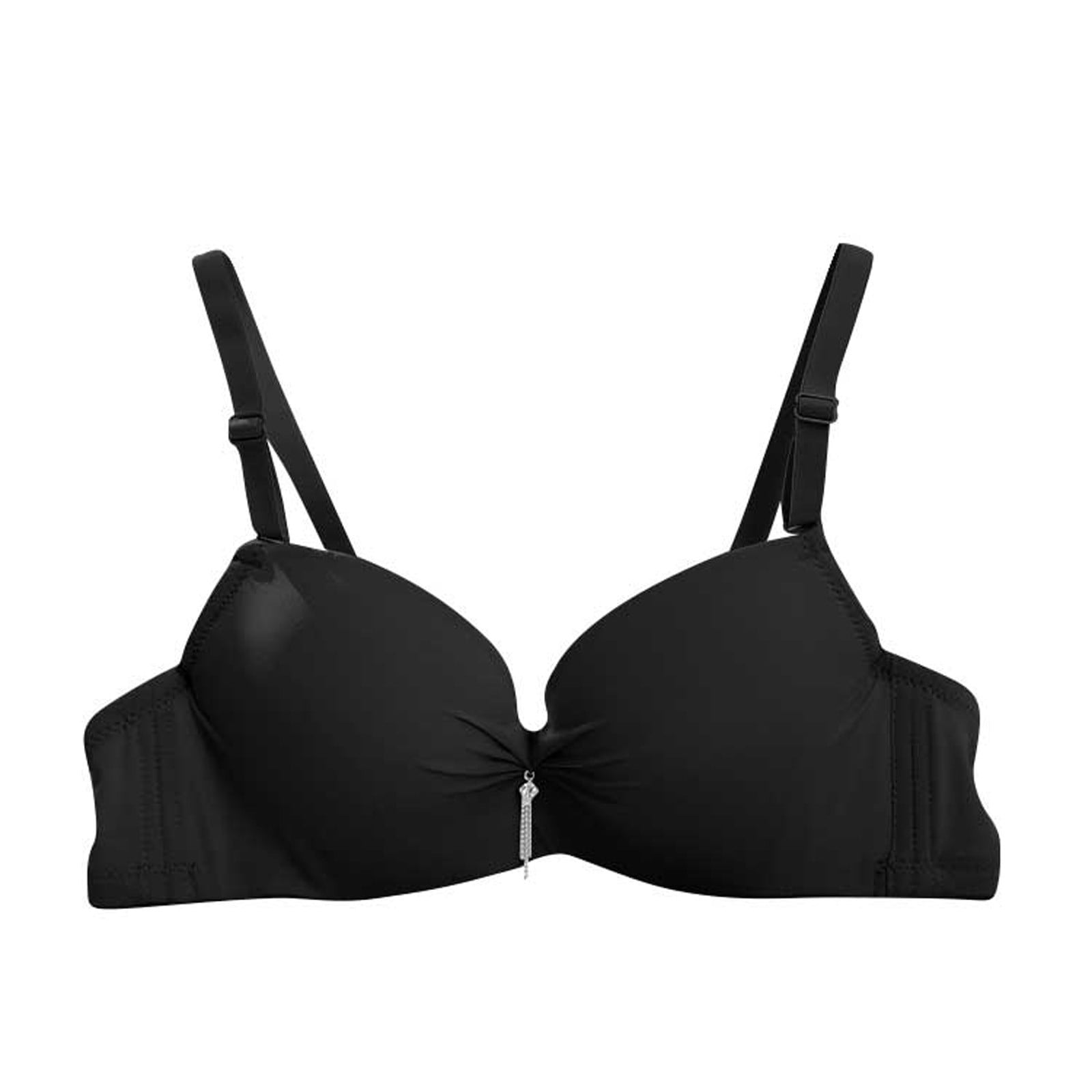 Olyvenn Women's Front Closure Push Up Bra Seamless Underwire Brassiere ...
