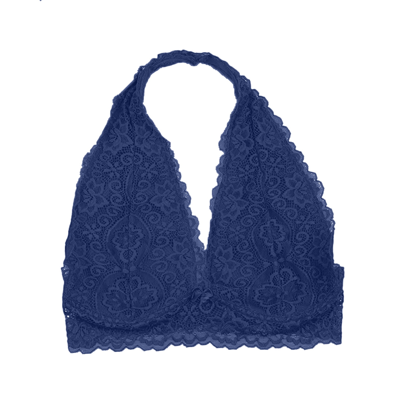 Olyvenn Women's Trendy Deep V Neck Bralette Wirefree Padded Push Up ...