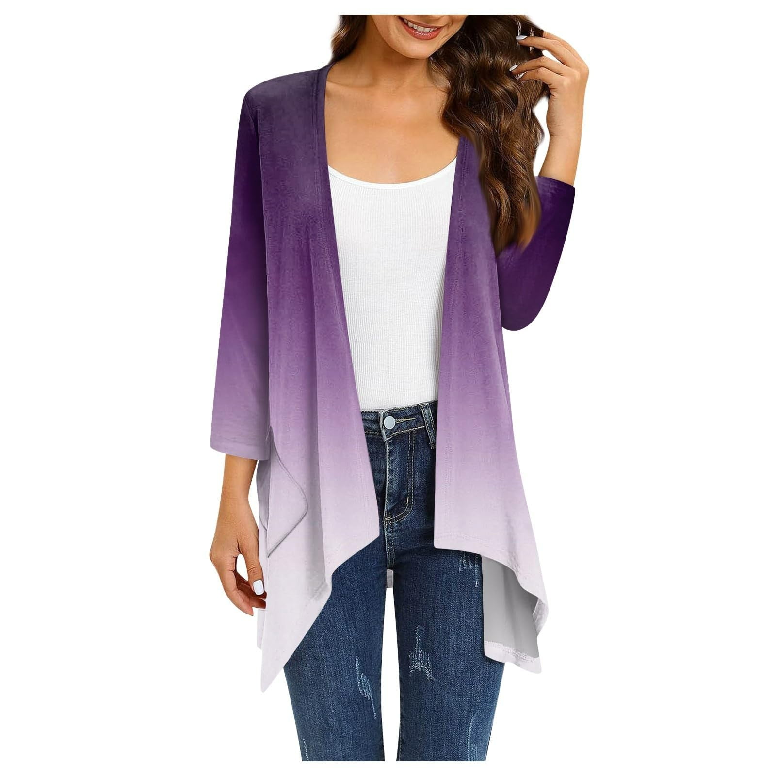 Olyvenn Womens Cardigan Work Office Fashion V Neck Womens Suit Comfy ...