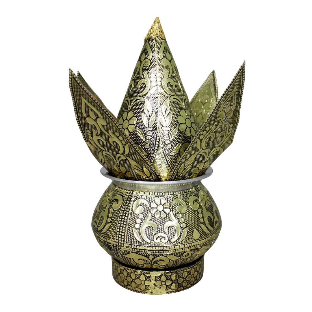 Om BhariPuri Meenakari Kalash Set for Home Decor for Pooja Kalash in ...