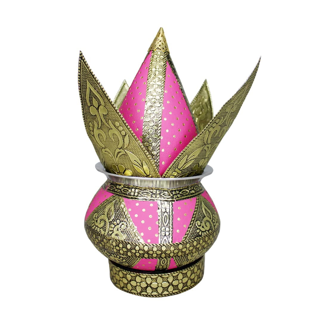 Om BhariPuri Meenakari Kalash Set for Home Decor for Pooja Kalash in ...