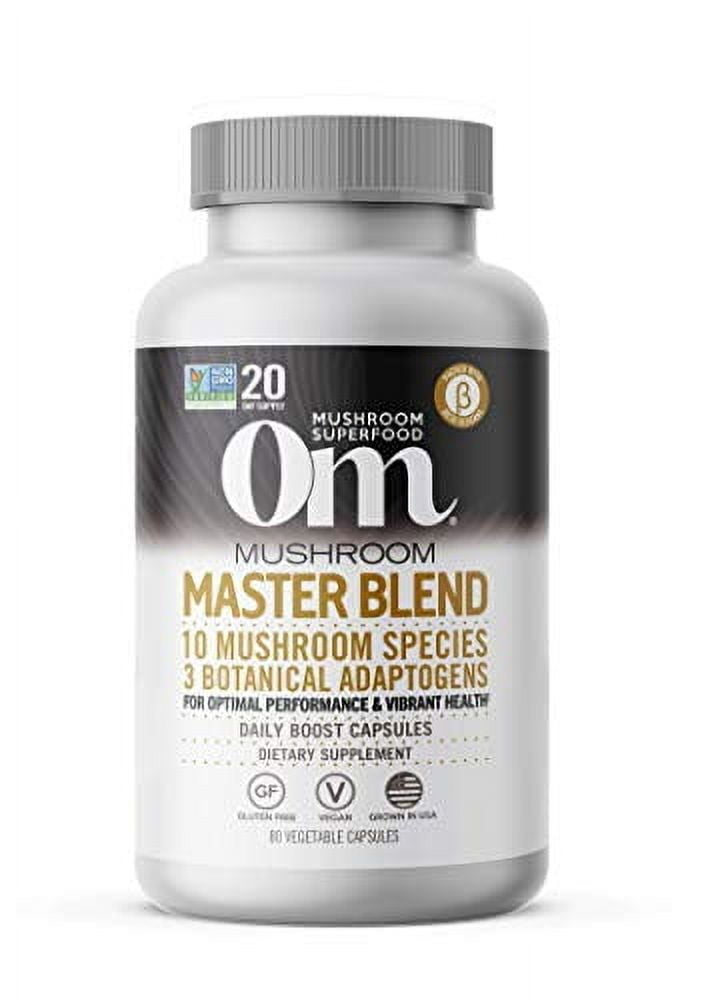 Om Master Blend Capsules, 10 Mushroom Complex, Reishi Extract ...