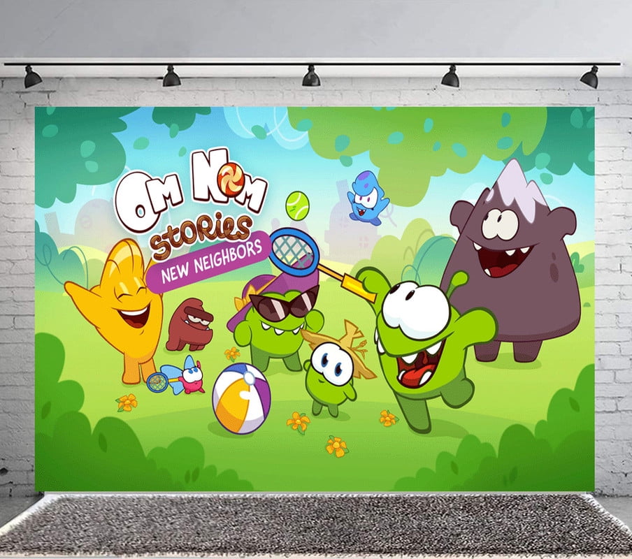 Om Nom Stories Backdrop Banner Party Supplies Poster Movie Theme ...