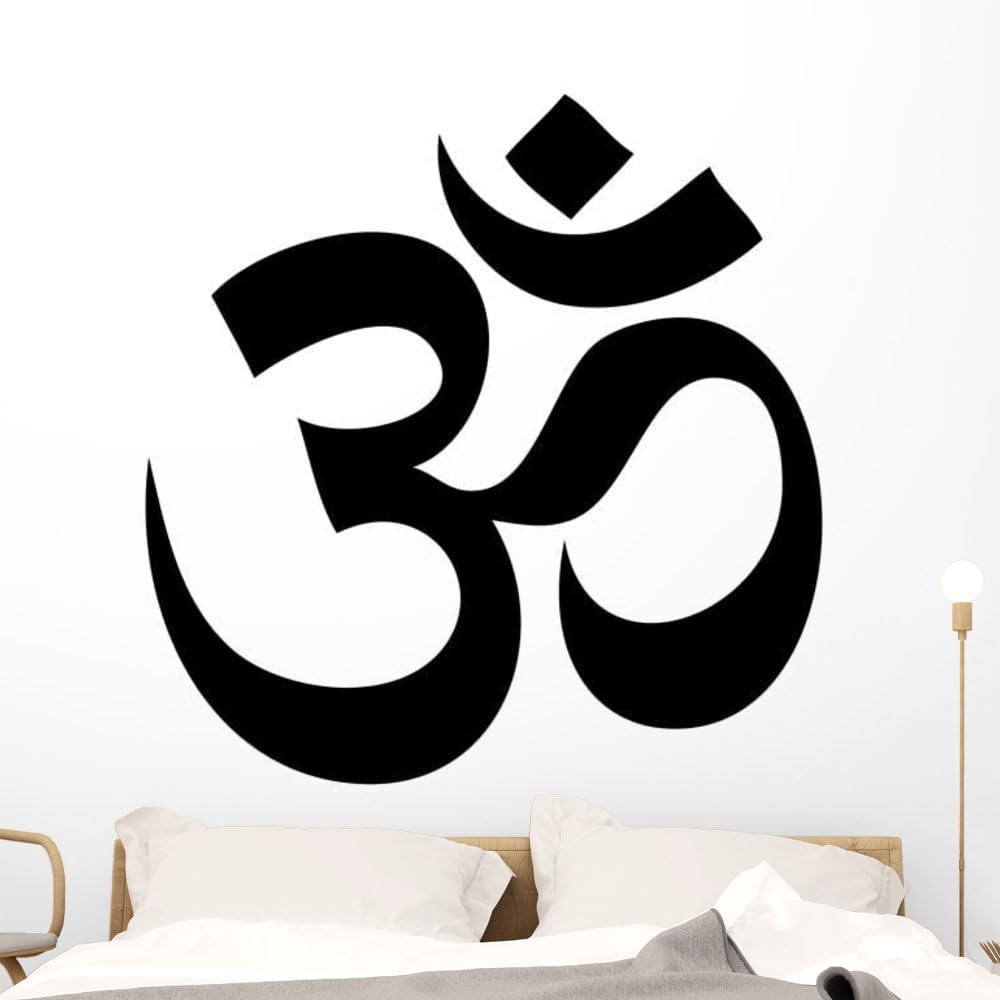Om Symbol Aum Wall Decal Peel and Stick Graphic (48 in W x 40 in H ...