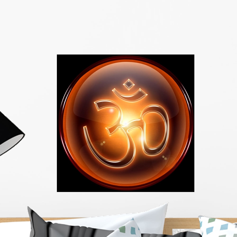 Om Symbol Icon Wall Mural by Wallmonkeys Peel and Stick Graphic (18 in ...