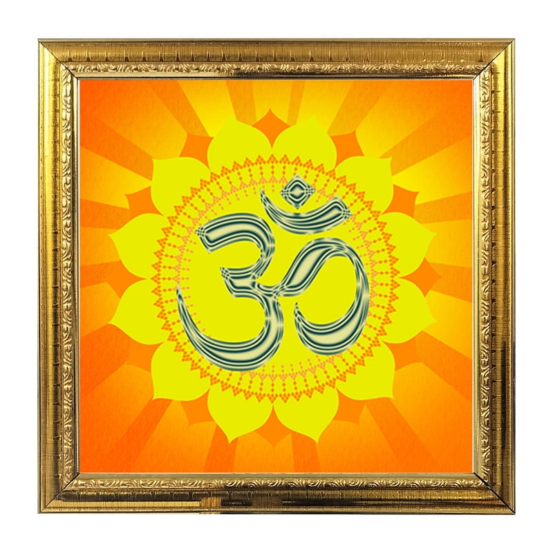 Om Symbol India God Photo Frame for Pooja Hindu Bhagwan Aum Symbol ...