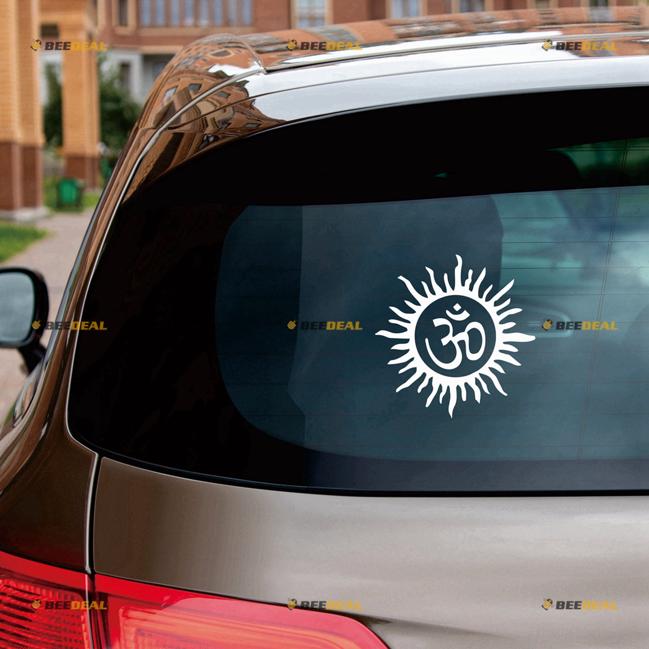 Om Symbol Sun Sticker Decal Vinyl Yoga Hindu Hinduism Buddhism Aum Sun ...