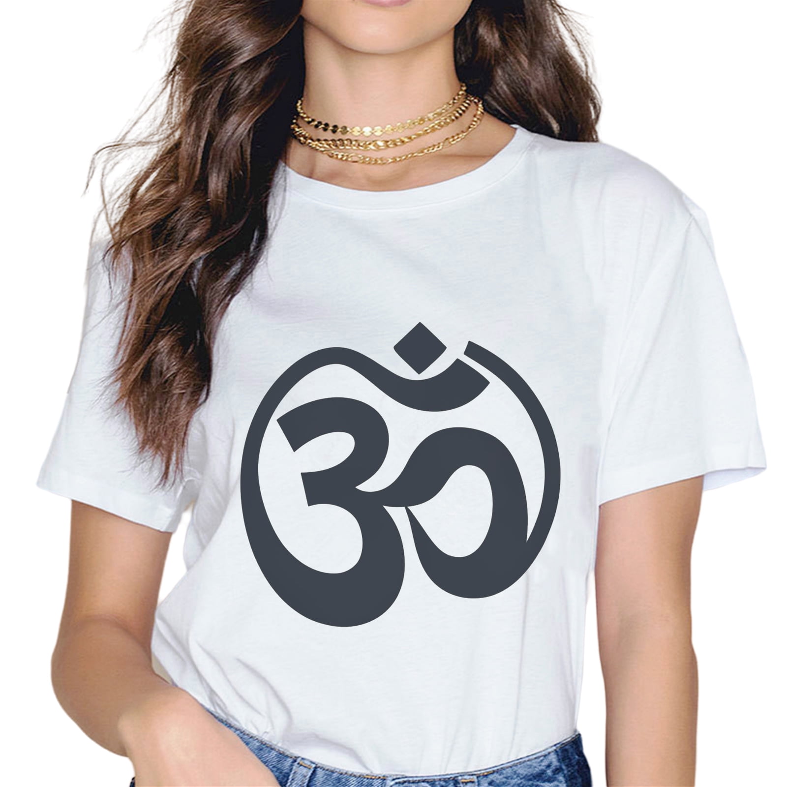 Om Yoga Aum Ohm Hindu Meditation Symbol T-Shirt - Walmart.com
