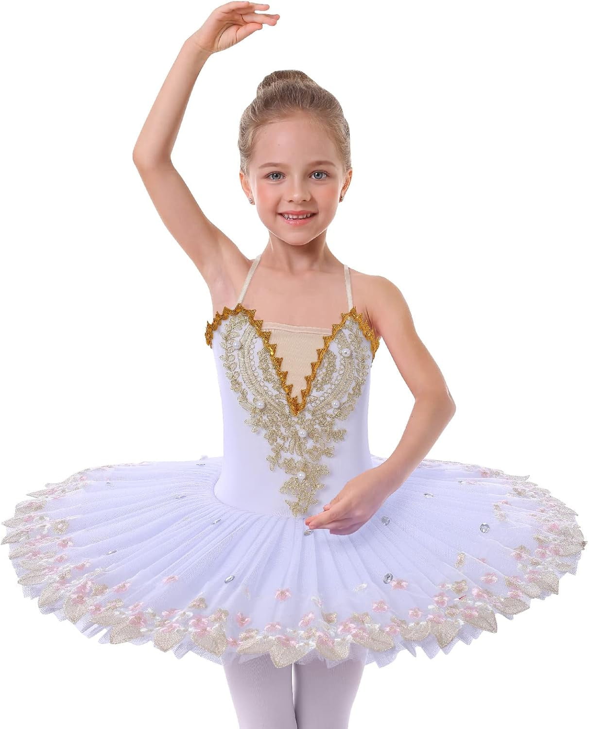 Omagie Ballerina Swan Lake Costume for Girl Dance Leotard Pancake ...