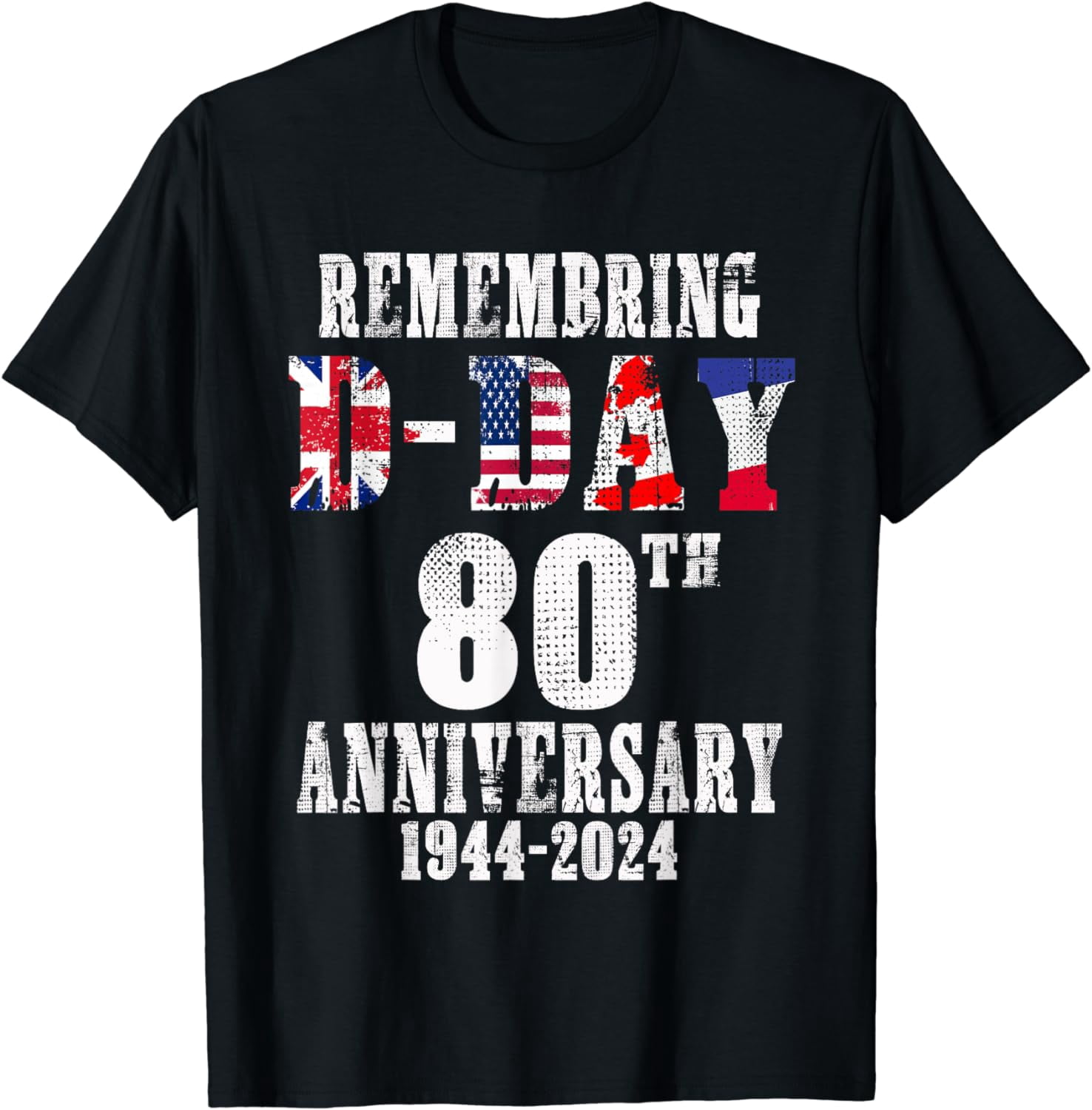 Omaha Beach 1944 D-Day 2024 80th Anniversary Normandy T-Shirt - Walmart.com