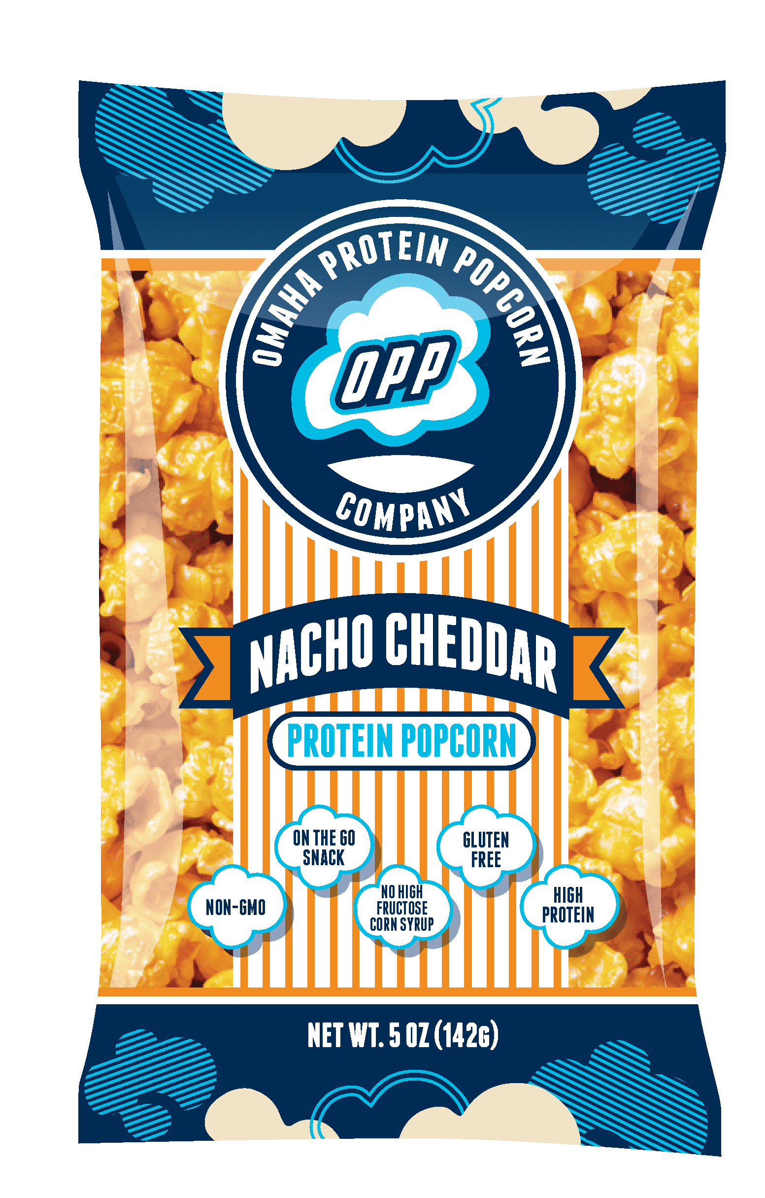 Omaha Protein Popcorn- Nacho Cheddar 2 Pack - Walmart.com