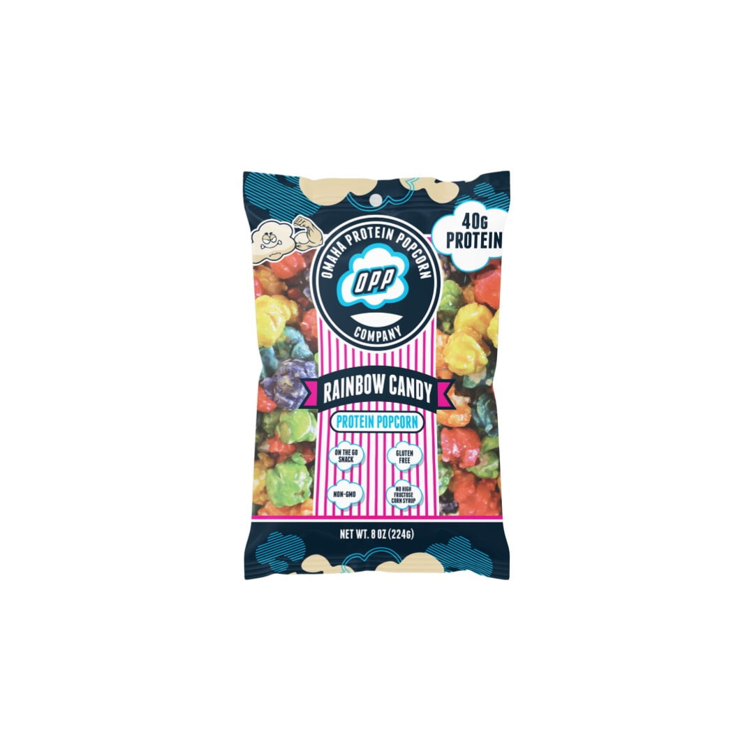Omaha Protein Popcorn- Rainbow Candy 2 Pack - Walmart.com