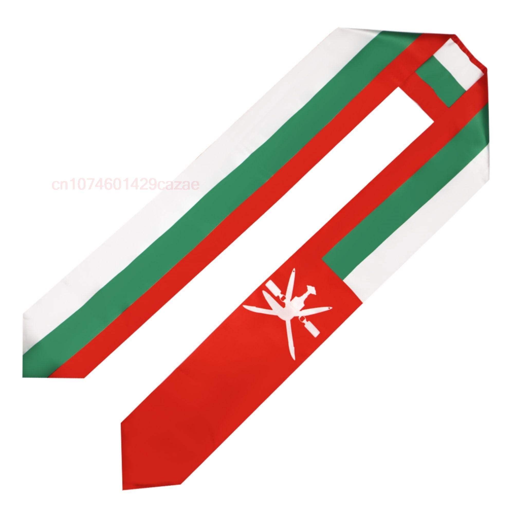 Oman Flag 180*15CM Graduation Sash Stole Scarf Double Sided for Study ...