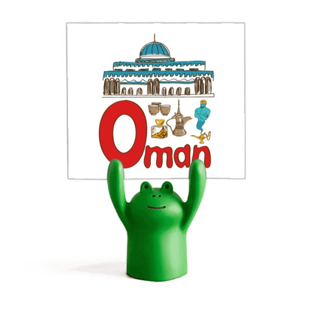 Oman National symbol Landmark Pattern Memo Holder Cartoon Animal Frog ...