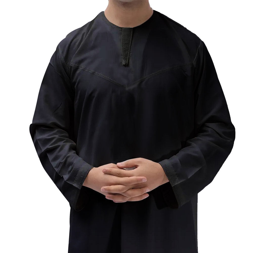 Omani/Emerati Dishdasha – Mens Omani/Emirati Style Thobe Classic - Full ...