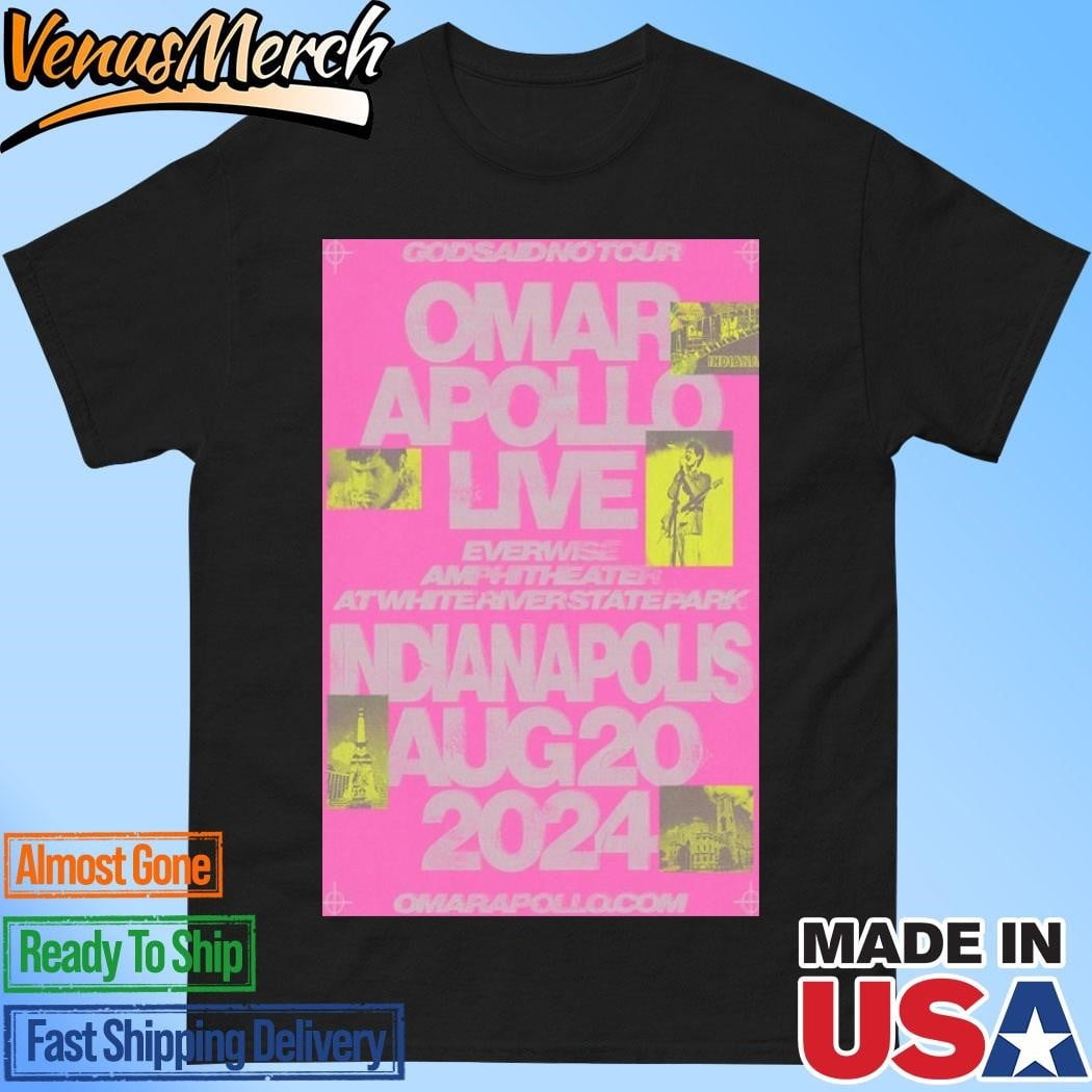 Omar Apollo God Said No Tour Indianapolis Aug 20 2024 Poster Shirt ...