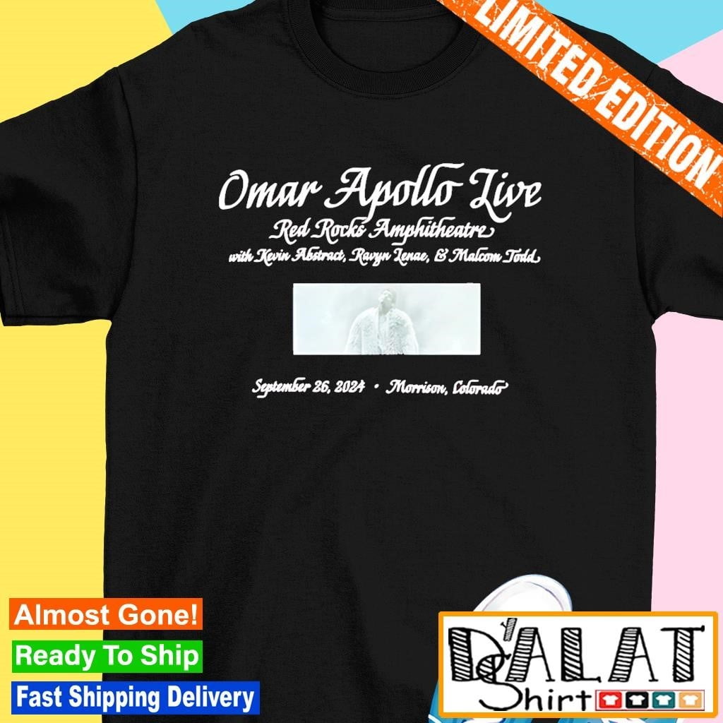 Omar Apollo Live Red Rocks Amphitheatre Shirt - Walmart.com