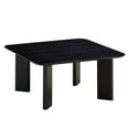 Omax Decor Joss Square Shape Modern Wood Coffee Table in Black Ash ...