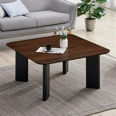 Omax Decor Mod Round Shape Mid-Century Wood Coffee Table in Brown ...