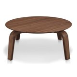 Omax Decor Mod Round Shape Mid-Century Wood Coffee Table in Brown ...