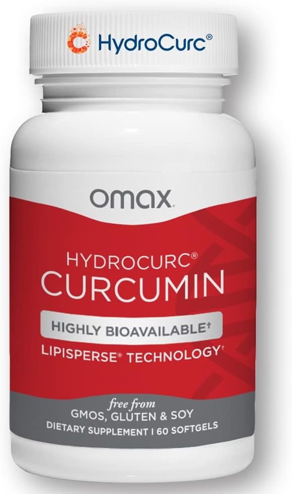 Omax3 Turmeric Curcumin Supplement for Immune Support, 60 Softgels ...