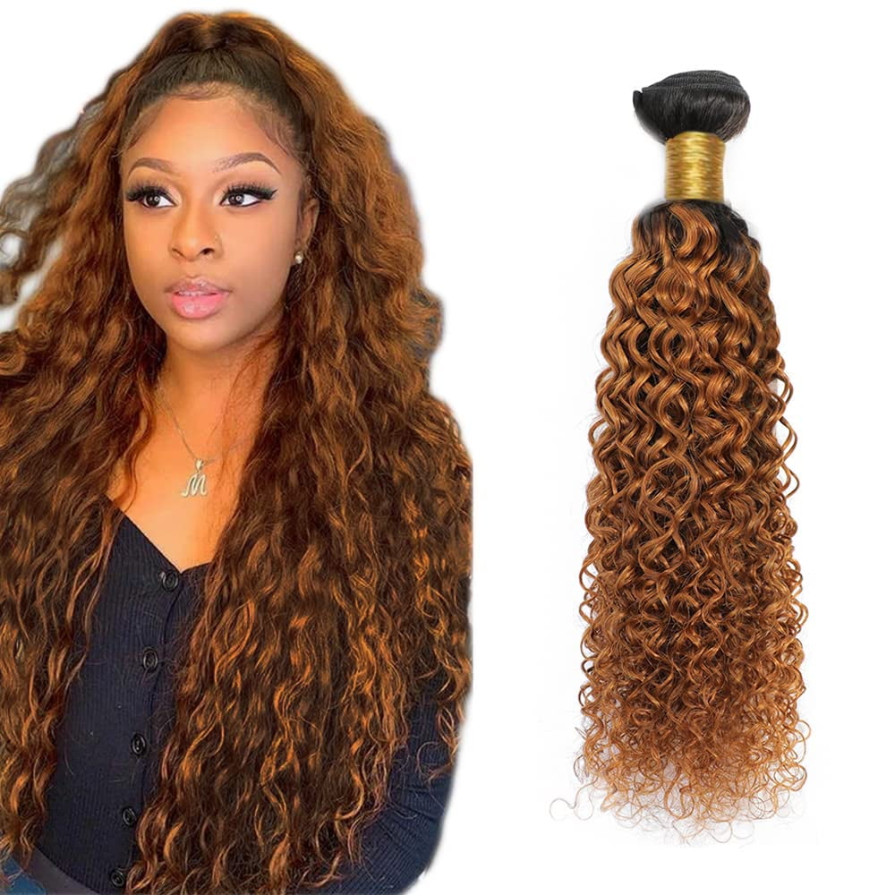 Ombre 1b30 Kinky Curly Bundle Brazilian Remy Human Hair Bundles Curly ...