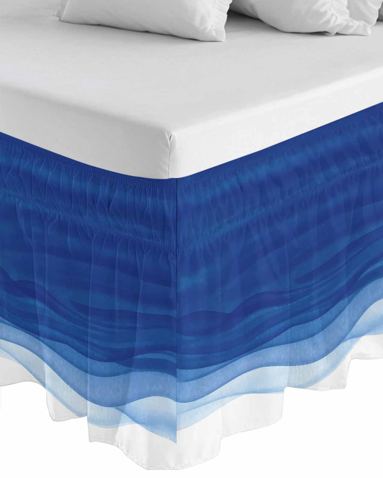 Blue Bed Skirts Queen