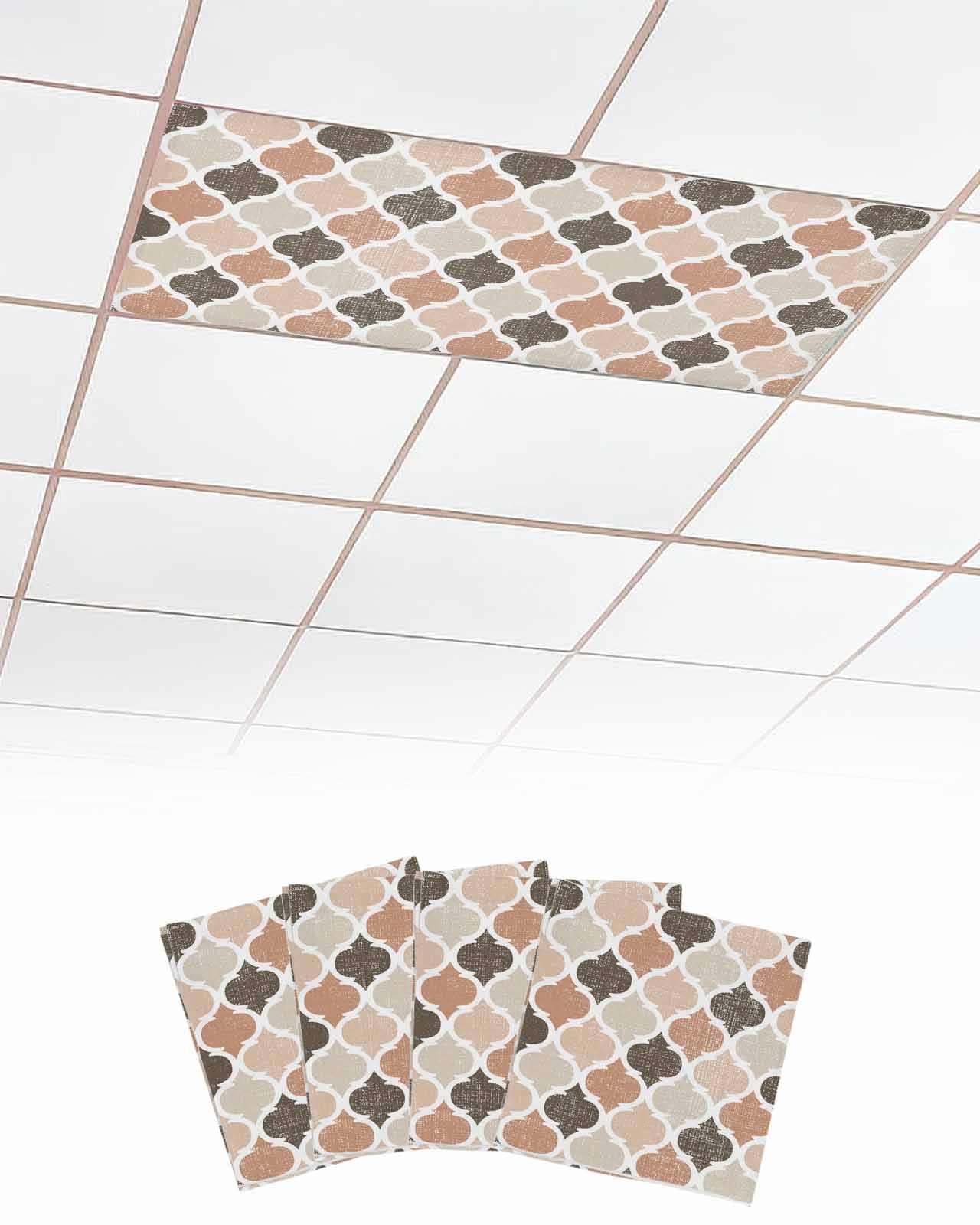 Ombre Brown Geometric Plaid Retro Abstract Morocco Gingham Fluorescent ...