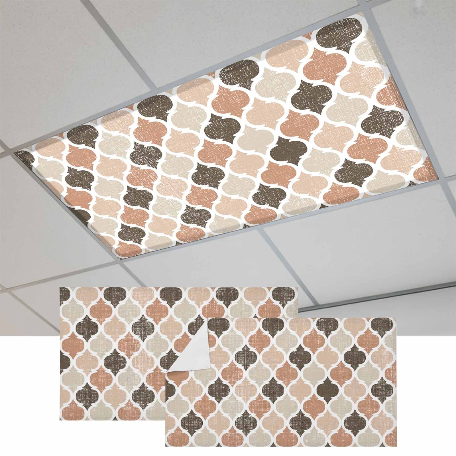 Ombre Brown Geometric Plaid Retro Abstract Morocco Gingham Fluorescent ...
