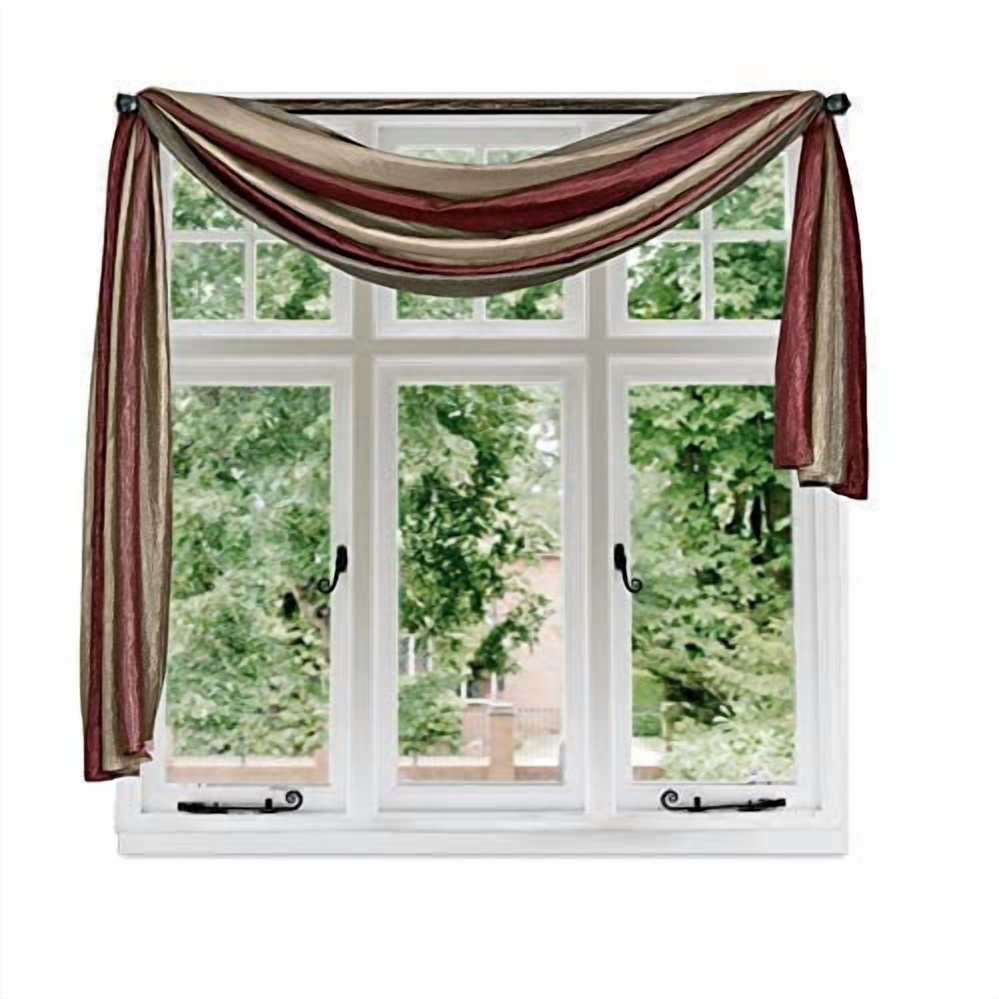 Ombre Curtains, Valances for Windows, Luxurious Scarf Valance, Voile ...